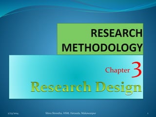 Research methodology, unit 3 | PPTX