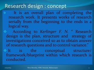 Research methodology, unit 3 | PPTX