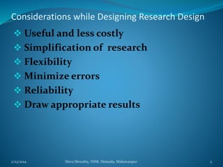 Research methodology, unit 3 | PPTX