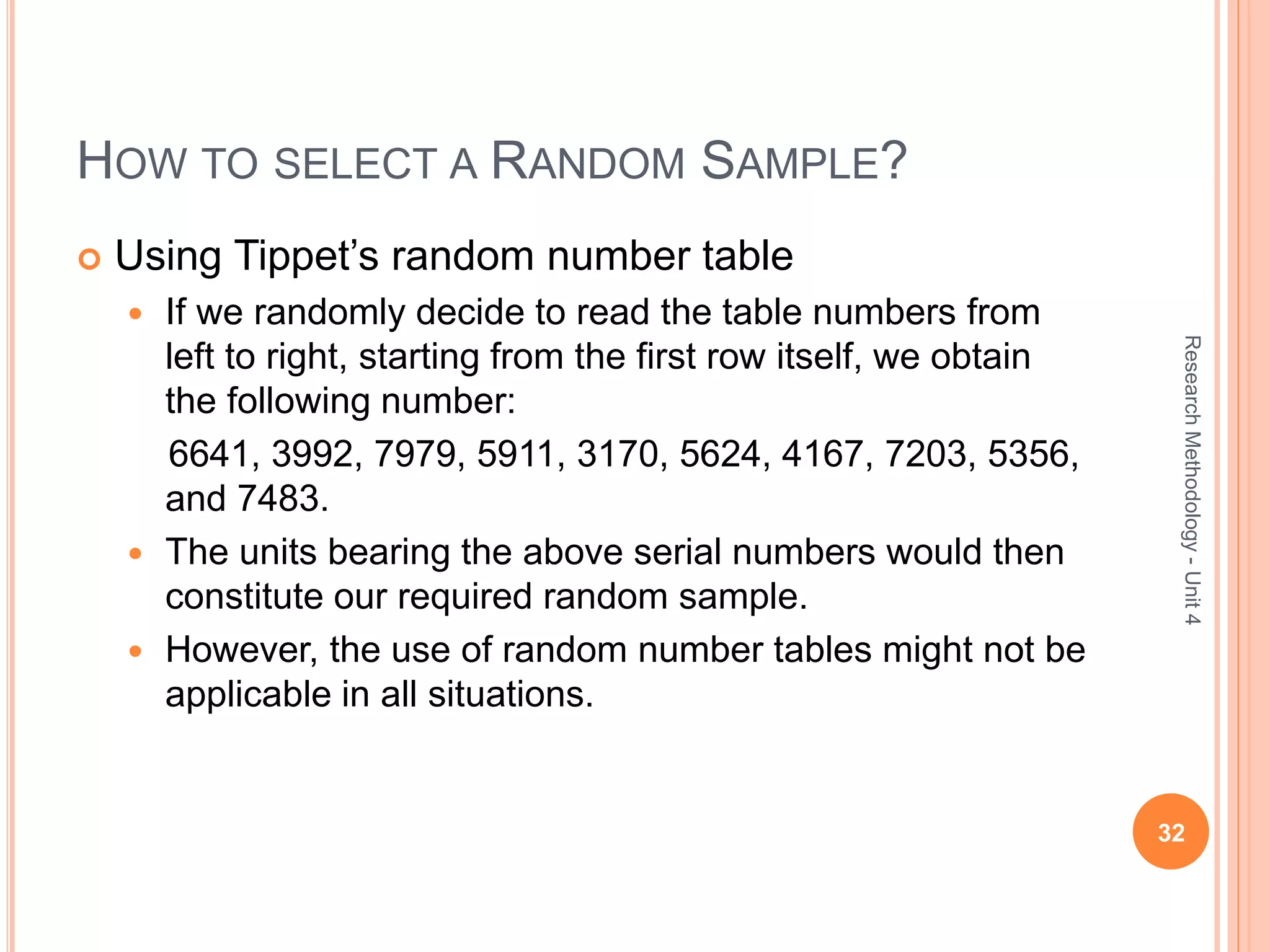 Research methodology – unit 4 | PPTX