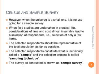 Research methodology – unit 4 | PPTX