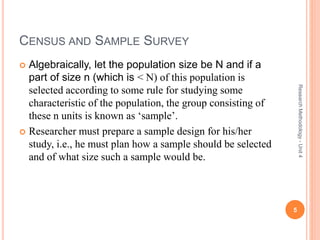 Research methodology – unit 4 | PPTX