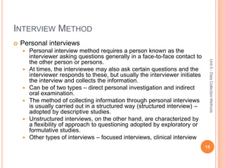 Research methodology – unit5 | PPTX