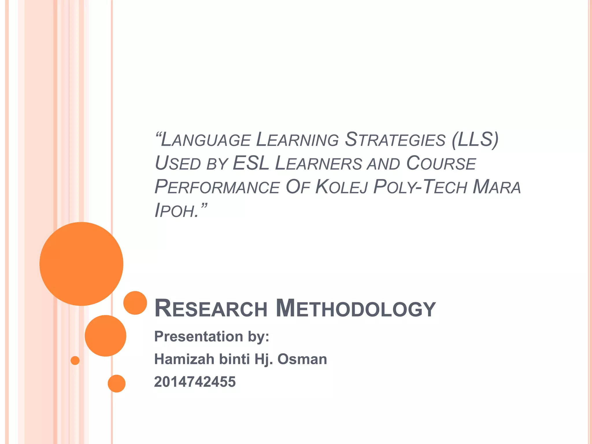 Research method presentation | PPTX | Education