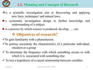 Research method presentation ppt 2021 by gemechu fufa arfasa | PPTX