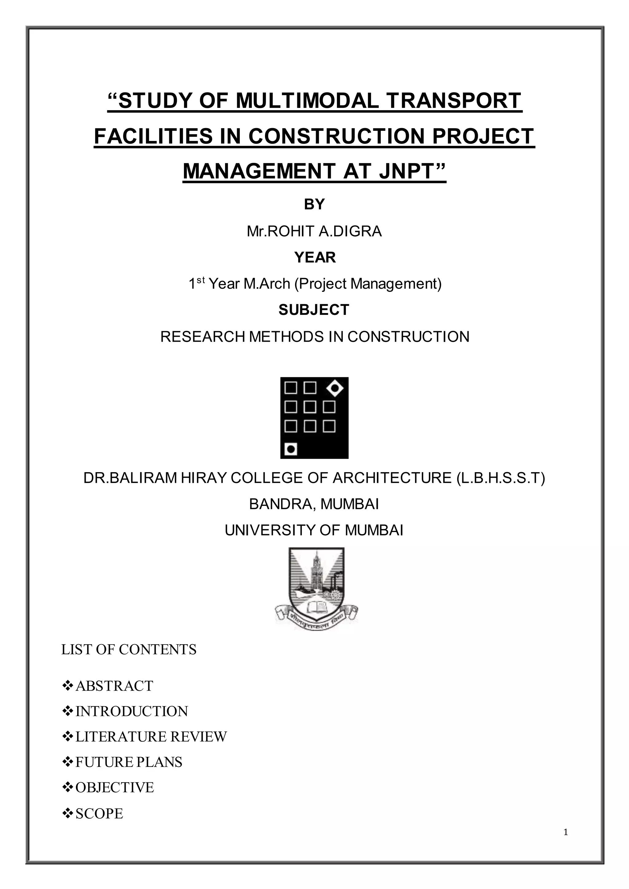 multimodal transport | DOCX