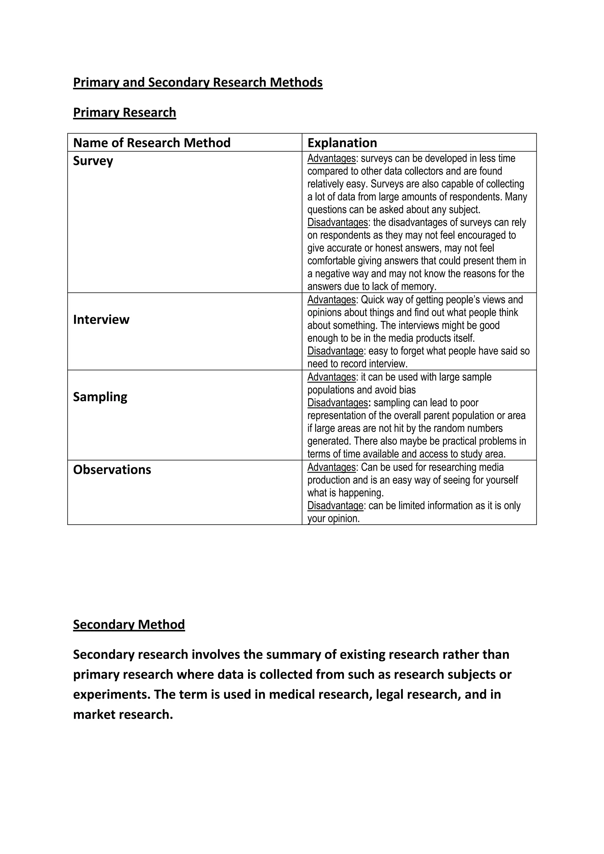 Research methods | DOCX