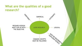 Research methods | PPTX