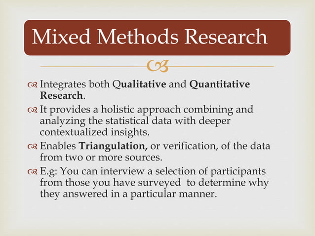 Research methods