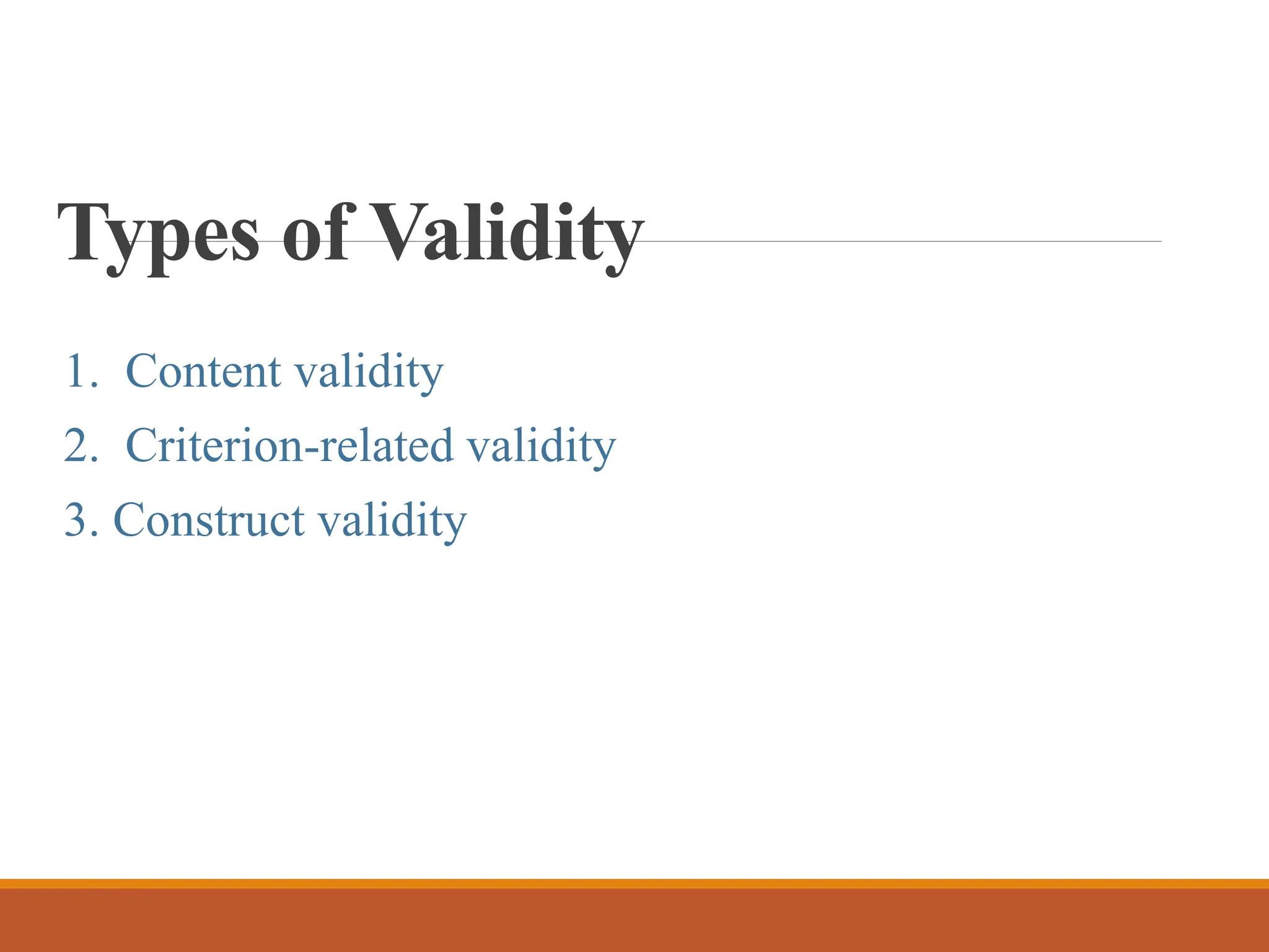 Research Methods.ppt Criterion for Good measurement. Goodness of ...