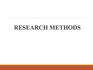 Research Methods.ppt Criterion for Good measurement. Goodness of ...