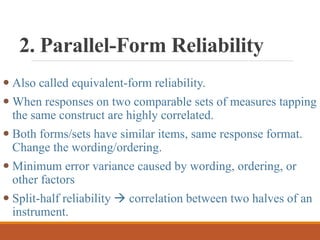 Research Methods.ppt Criterion for Good measurement. Goodness of ...