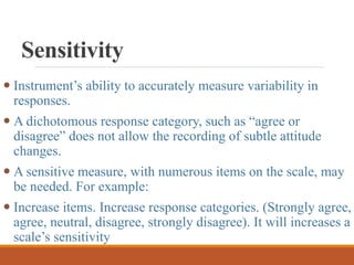 Research Methods.ppt Criterion for Good measurement. Goodness of ...