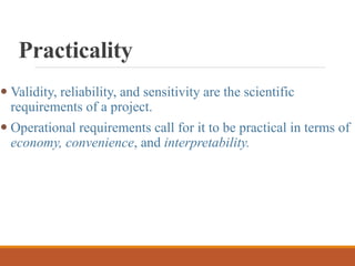 Research Methods.ppt Criterion for Good measurement. Goodness of ...