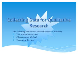 Research methods | PPTX