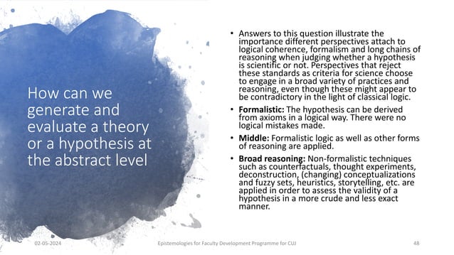 Epistemology and Learning for Researchers and Teachers | PPTX ...