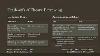 Examining "Borrowed Theory" in Original vs. New Disciplines via Text ...