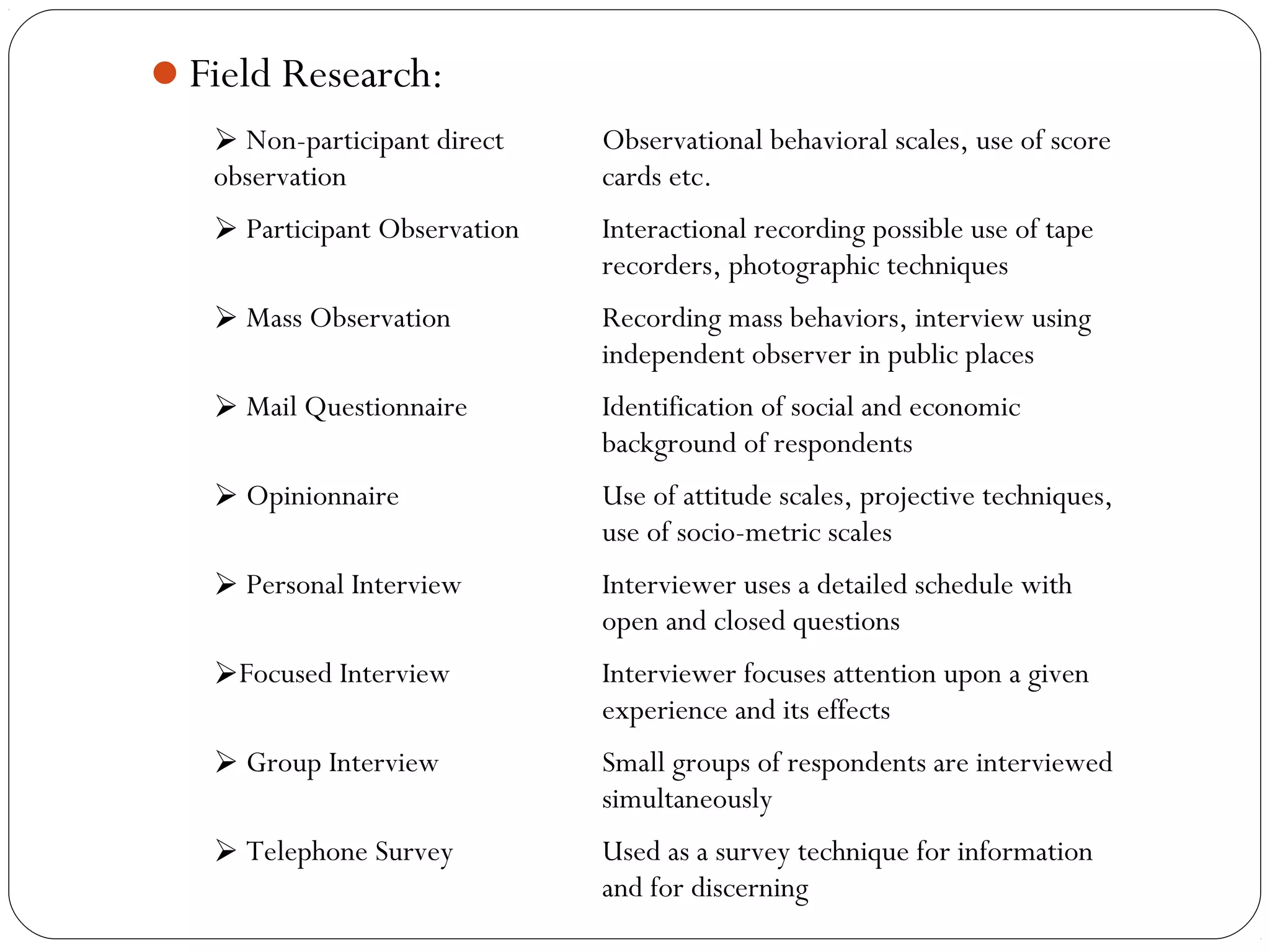 Research methods library, field and laboratory methods | PPT | Science