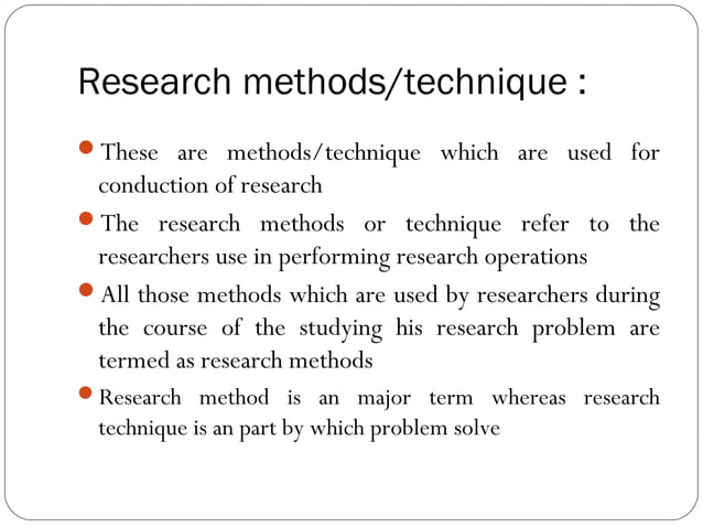 Research methods library, field and laboratory methods | PPT | Science