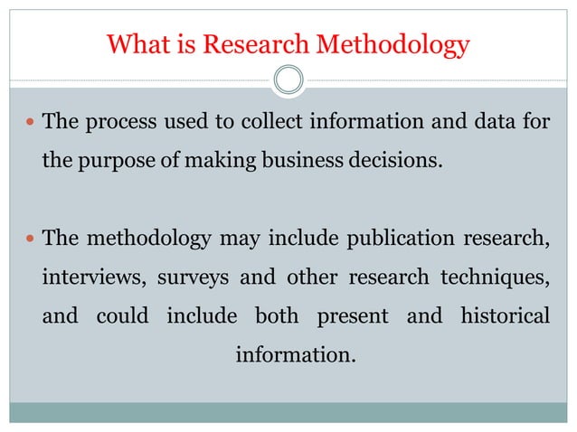 Research Methods | PPT