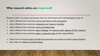 RESEARCH METHODS RESEARCH ETHICS FROM UNIVERSITY OF TEHRAN | PDF