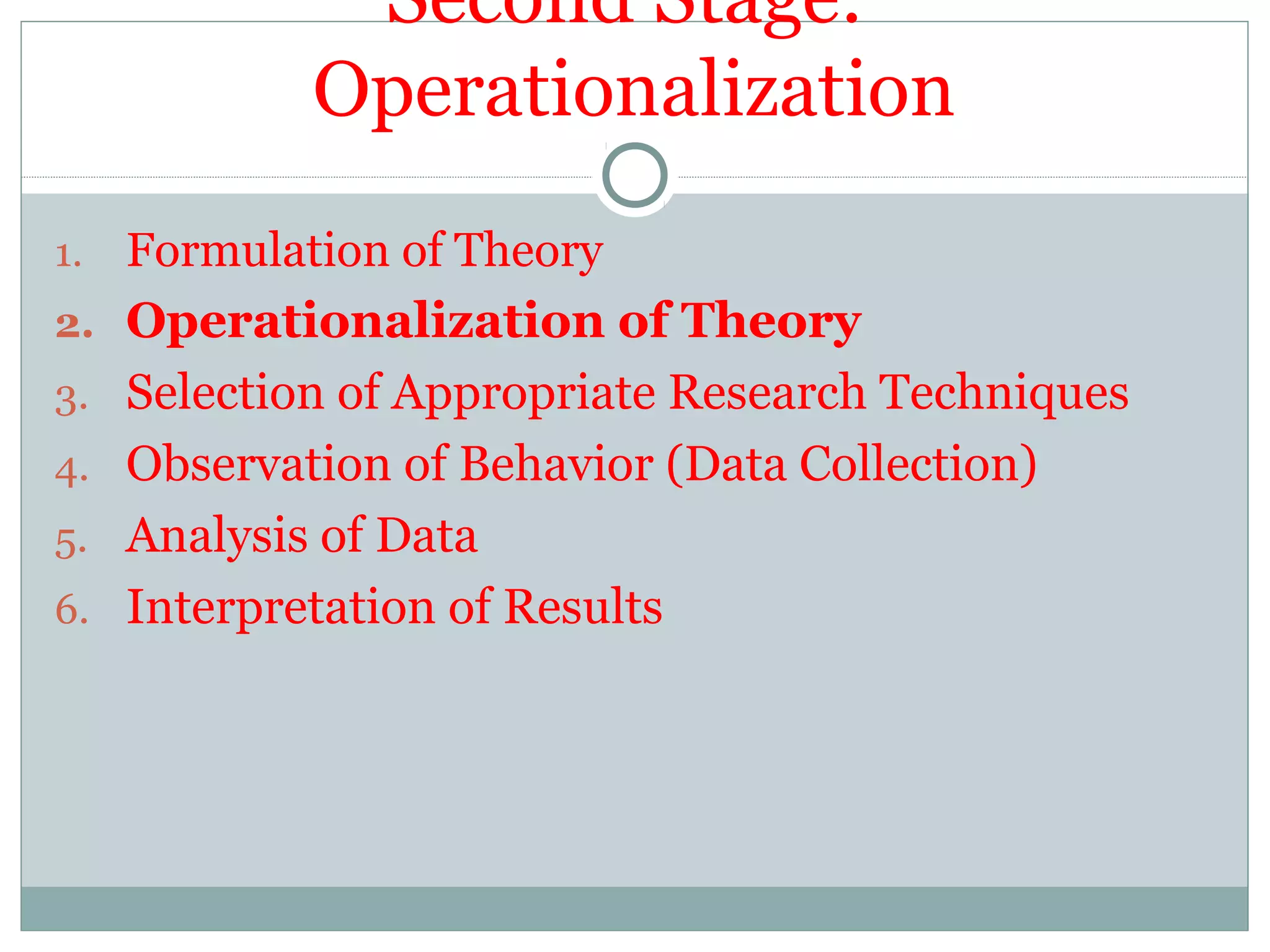 Research methods 2 operationalization & measurement | PPT