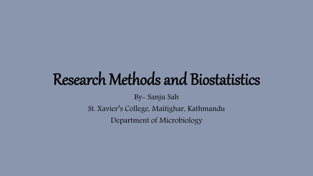 Research methods and biostatistics | PPTX | Educational Assessment ...