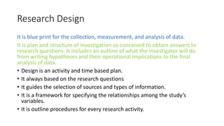 Research methods and data analysis | PPTX