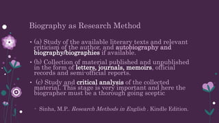 Research methods and materials in English | PPTX