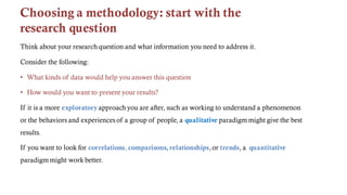 Research Methods and Methodologies | PDF