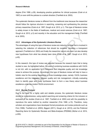 Research Methods Chapter- Masters' Dissertation | PDF