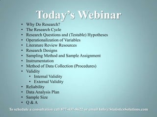 Research Methods: Design and Analysis | PPT