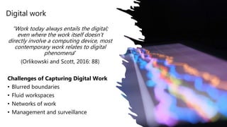 Research methods for digital work and organization | PPTX