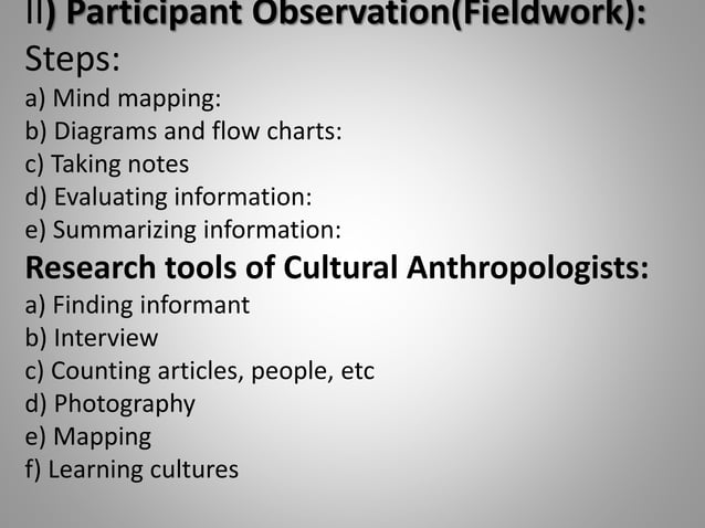 Research methods in anthropology | PPTX