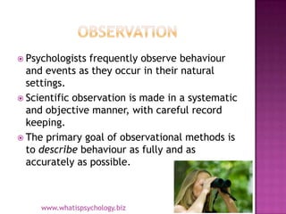 Psych 101 - Introduction to Psychology - Lecture 2 | PPTX