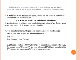 Research methods in psychology | PPTX