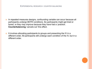 Research methods in psychology | PPTX