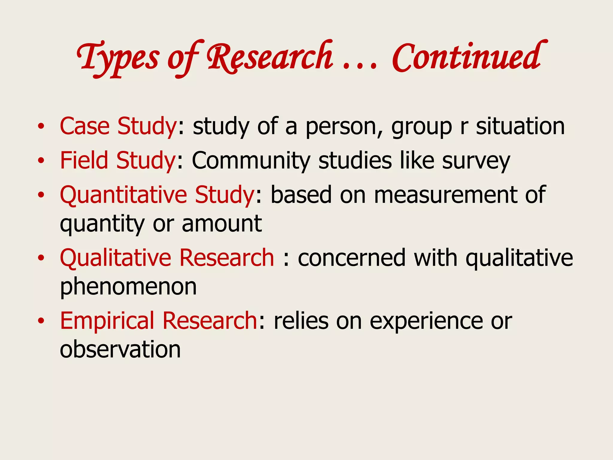 Research methods in social sciences : An Overview | PPTX