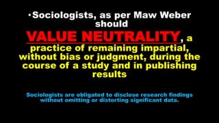 Research methods in sociology | PPTX