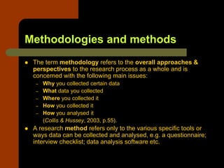 Research methods introduction | PPTX