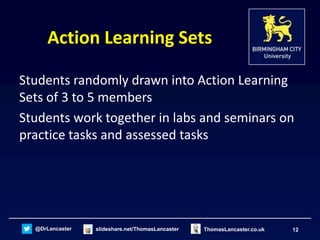 Teaching Undergraduate Research Methods Using Action Learning Sets | PPTX