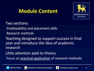 Teaching Undergraduate Research Methods Using Action Learning Sets | PPTX