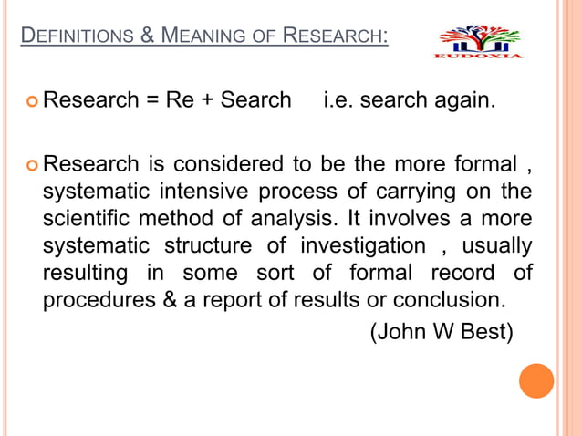 Research Methods & Methodology | PPTX | Science