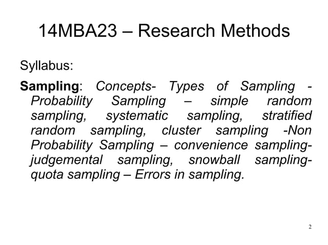 Research methods module 3 | PPT | Free Download