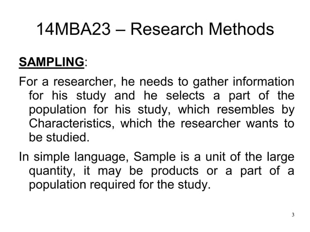 Research methods module 3 | PPT | Free Download