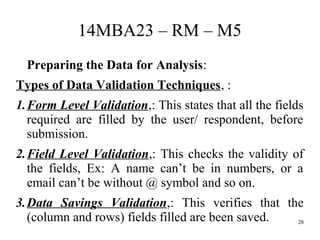 Research methods module 5 msf | PPT