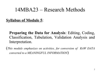 Research methods module 5 msf | PPT