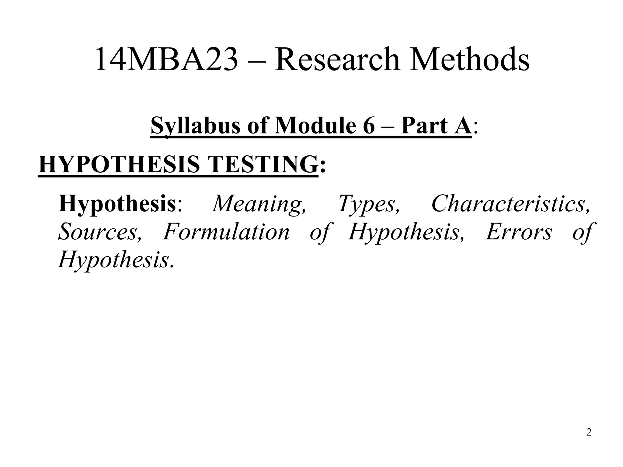 Research methods module 6 [a] pdf | PDF