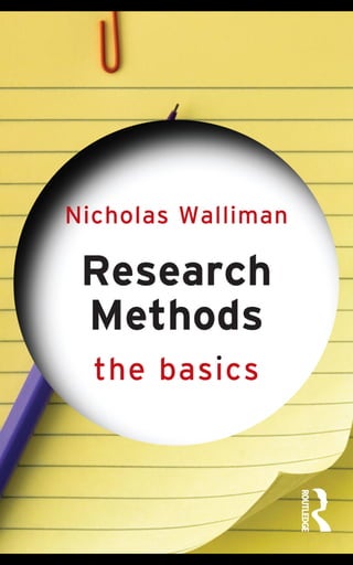 Research methods nicholas walliman | PDF