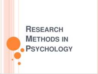 Research methods ppt 3 | PPT